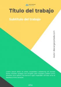 🟢 Portadas verdes para Word [GRATIS] - Descargar Portada