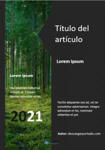 🟢 Portadas verdes para Word [GRATIS] - Descargar Portada