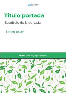 🟢 Portadas verdes para Word [GRATIS] - Descargar Portada