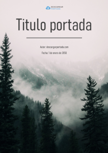 🟢 Portadas verdes para Word [GRATIS] - Descargar Portada